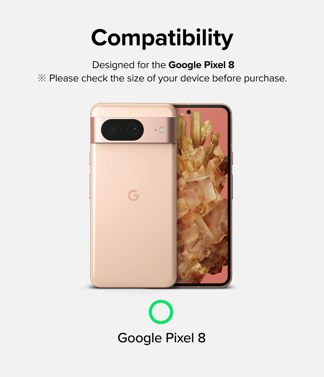 Pixel 8 Tempered Glass Screen Protector Guard | Transparent - 2 Pack