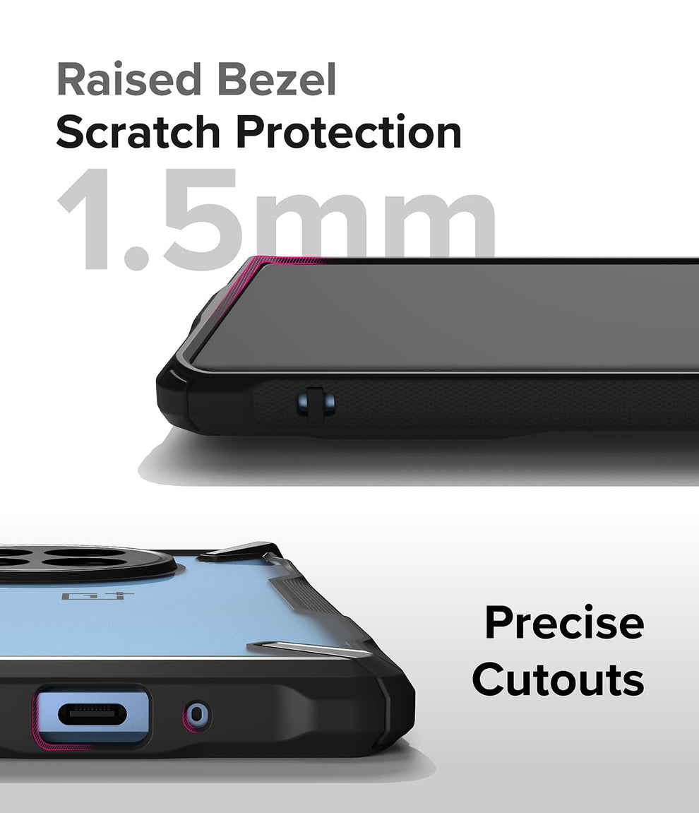 Buy OnePlus 12R 5G Back Cover Case | Fusion -X - Black