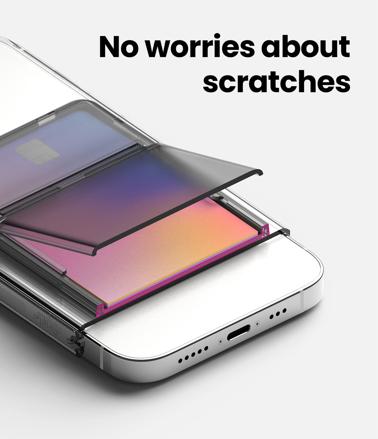 Stand Slot Card Holder - Smoke Black