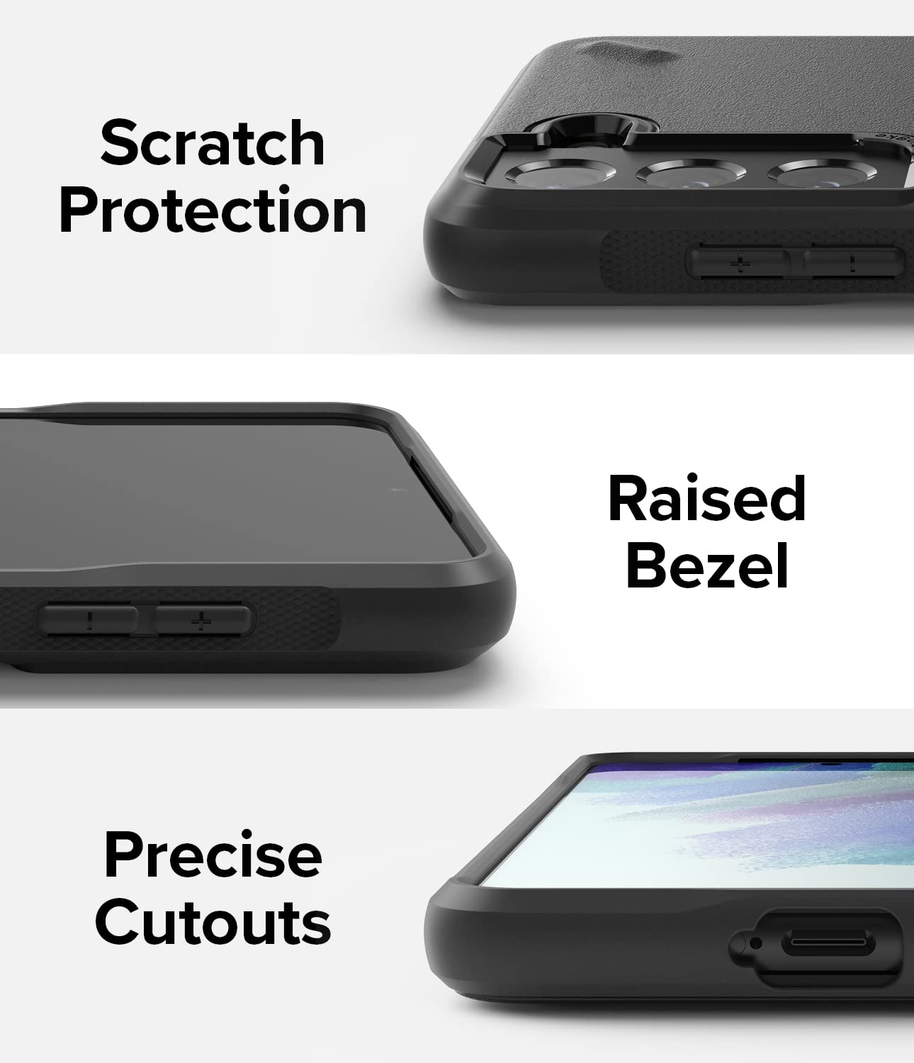 Samsung Galaxy S21 FE Back Cover Case | Onyx - Black