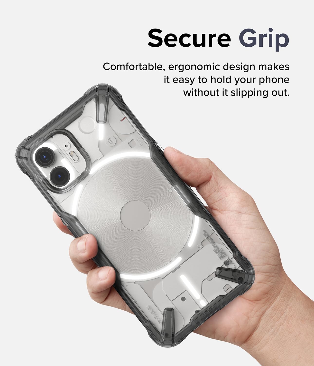 Buy Nothing Phone (2) Back Cover Case | Fusion X - Smoke Black