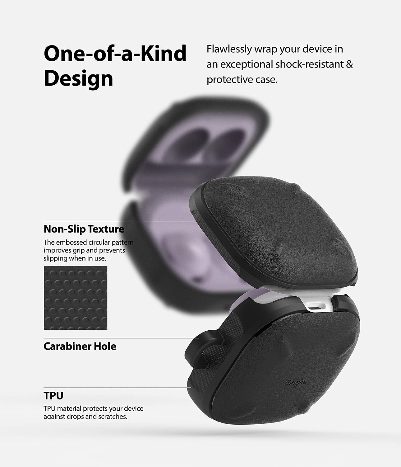 Samsung Galaxy Buds Live / Buds Pro / Buds 2 Pouch | Onyx Case - Black