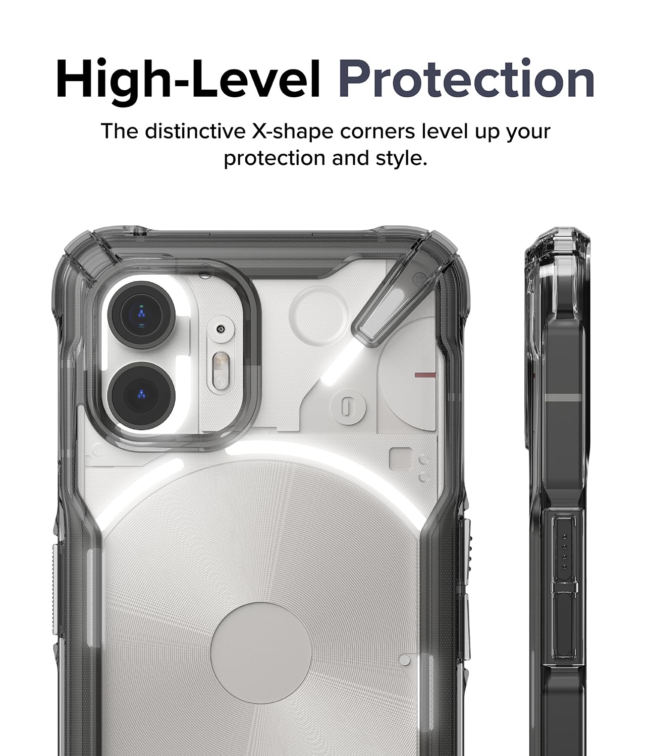 Buy Nothing Phone (2) Back Cover Case | Fusion X - Smoke Black