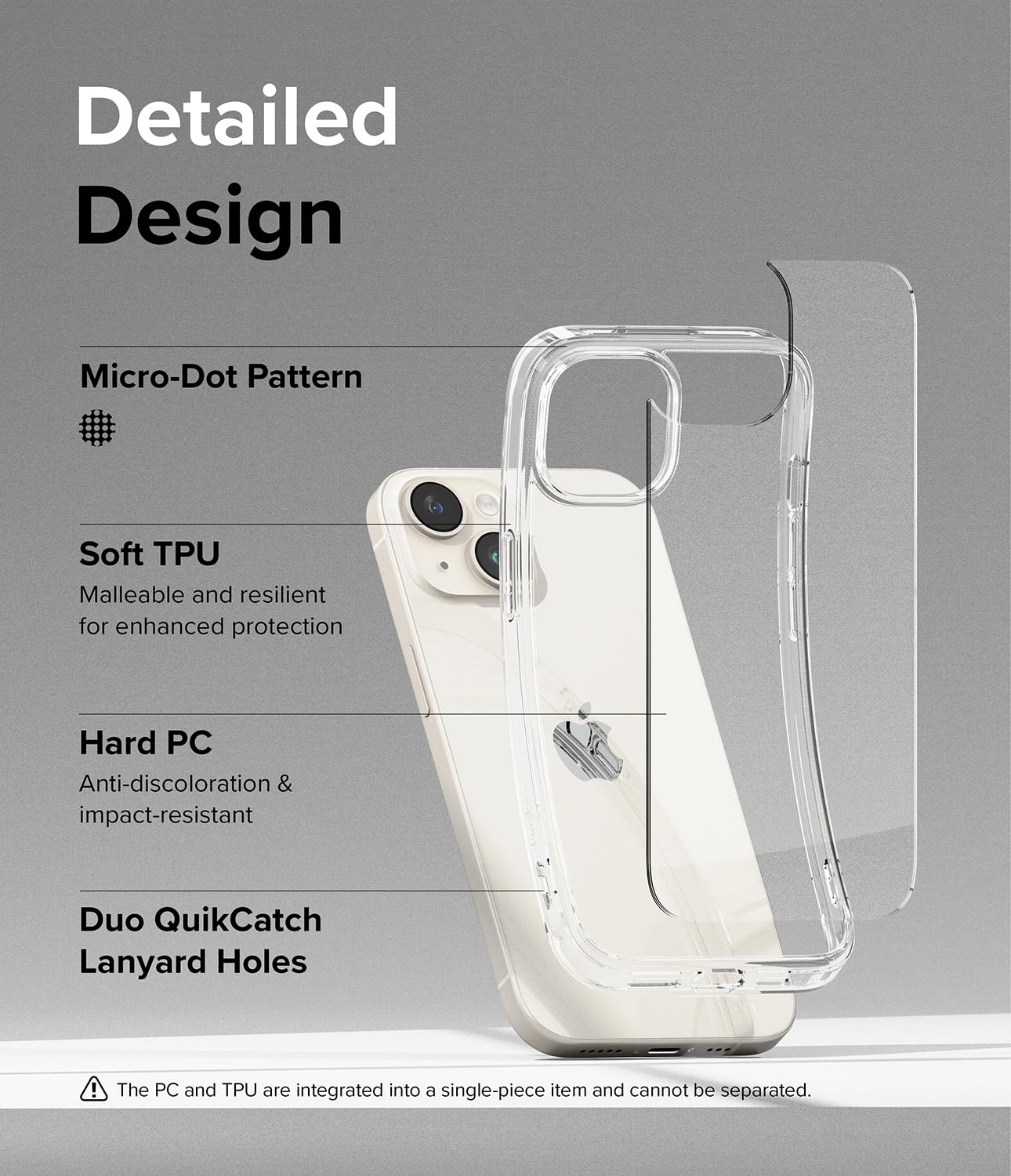 iPhone 15 Back Cover Case - Buy iPhone 15 Back Cover | Fusion - Clear