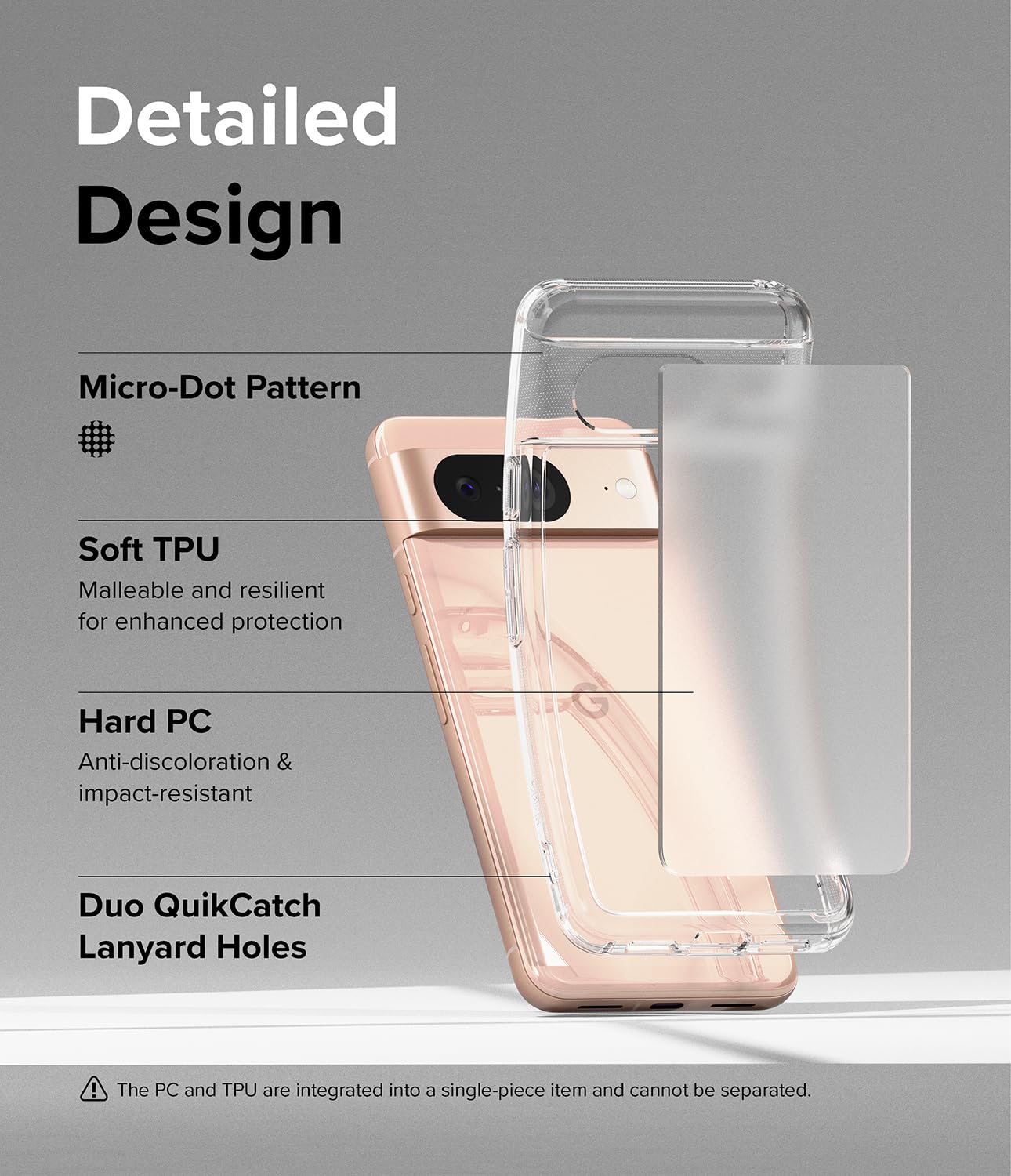 Buy Google Pixel 8 Back Cover Case | Fusion - Matte Clear