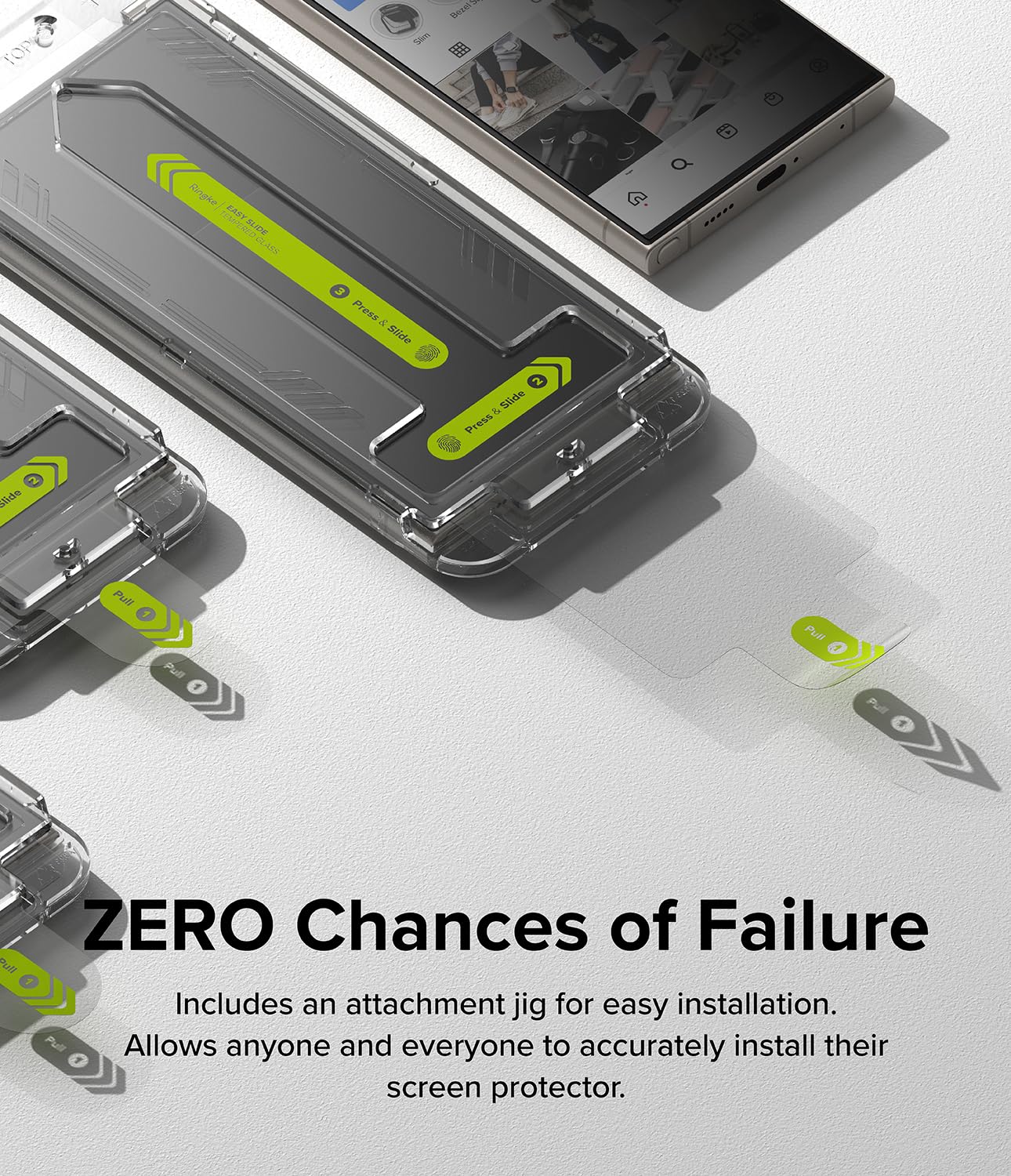 Galaxy S24 Ultra Screen Protector Guard with Easy Installation Tool, E