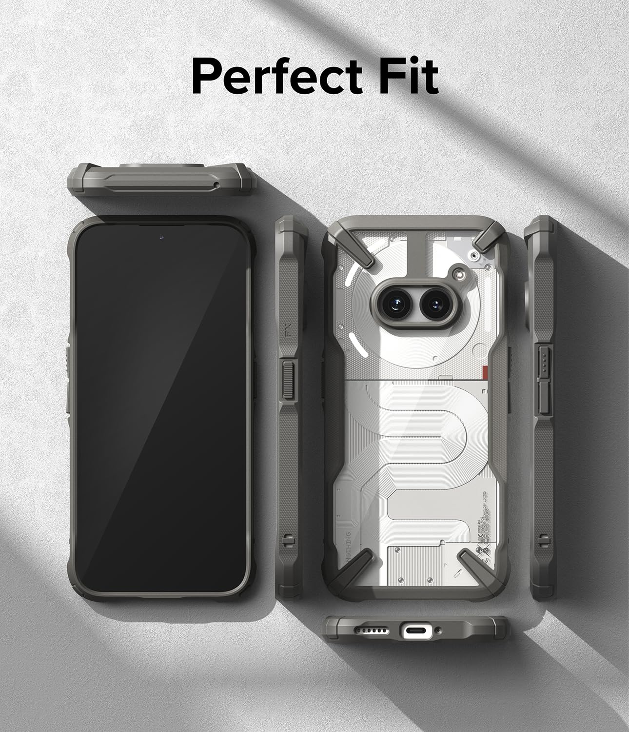 Best Nothing Phone (2A) Back Cover Case | Fusion X - Gray