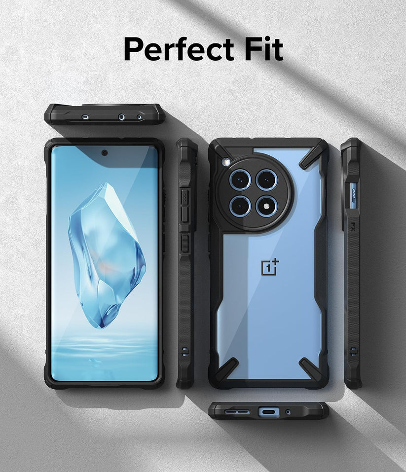 Buy OnePlus 12R 5G Back Cover Case | Fusion -X - Black