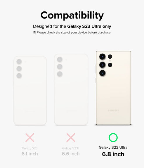 Samsung Galaxy S23 Ultra 5G Camera Lens Frame Glass - Black